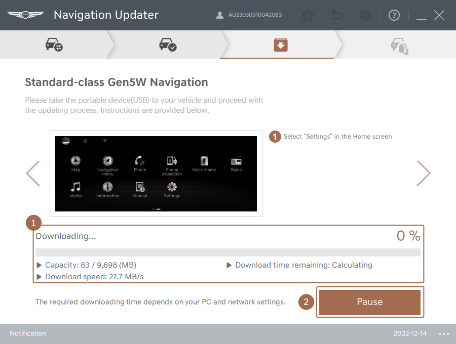 How to Update | Official Genesis Navigation Update Website
